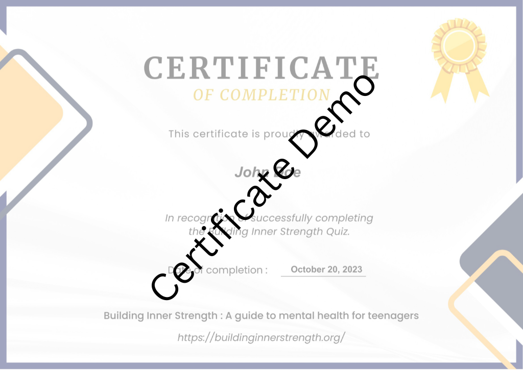 Quiz Registration – Building Inner Strength